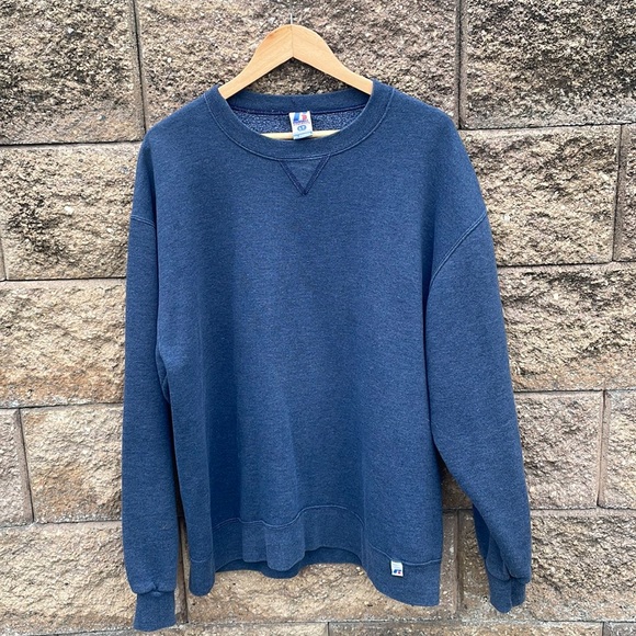 Russell Athletic | Sweaters | Vintage 99s Russell Athletic Navy Blue ...
